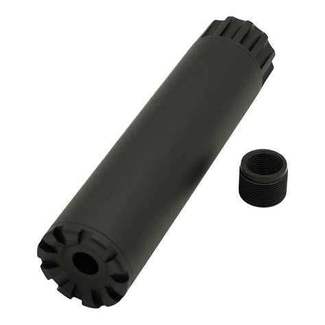 6 Mock Suppressor Black For Airsoft Relicas Airsoft Armory