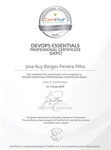 José Ruy Borges On Linkedin Certiprof Devops Devopscertified