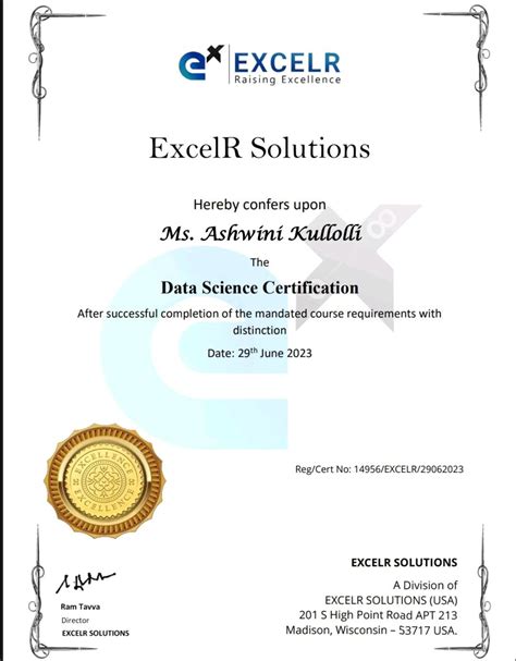 Ashwini Kullolli On Linkedin Datascience Dataanalysis Machinelearning Excelrinstitute