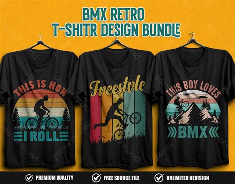 Vintage Tshirt And Bmx T Shirt Design Bundle On Behance