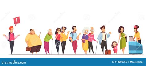 Queue Cartoons Illustrations And Vector Stock Images 20162 Pictures To Download From