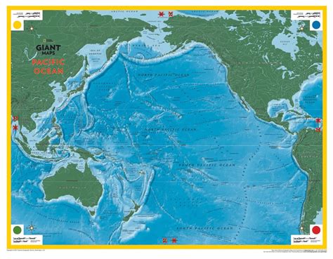 Pacific Ocean Giant Map — Okage