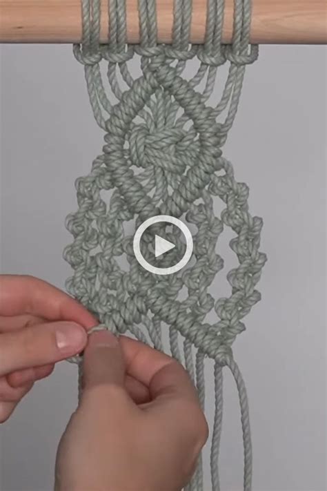 DIY Macrame Tutorial Macrame Diamond Pattern Macrame Tutorial Free Macrame Patterns Macrame