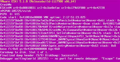 Vmware Esxi Psod Purple Screen Of Death