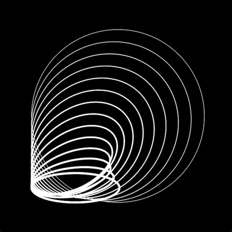 Premium Vector Lines In Circle Form Spiral Vector Illustration