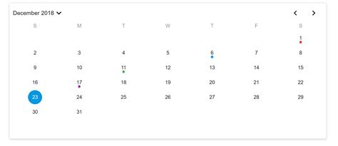 Github Thomascsdngx Dot Calendar Calendar Component For Angualr 14