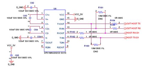 Max202 And Micro Uart Interface Signal Overshoot Issue Interface