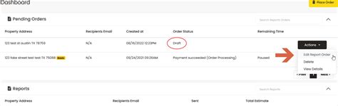 My Order Says It Is In DRAFT Status What Does That Mean Repair Pricer