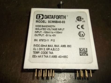 Dataforth Scm5b40 03 Analog Voltage Input Module Bin108 Ebay