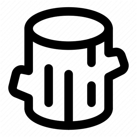 Trunk Log Wood Trunks Tree Logs Wooden Icon Download On Iconfinder