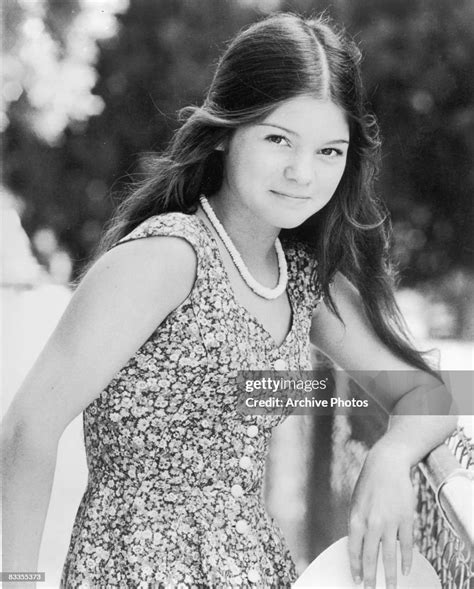 American Actress Valerie Bertinelli Leaning Against A Fence In A Sun