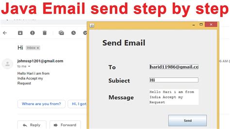Java Email Send Step By Step Youtube
