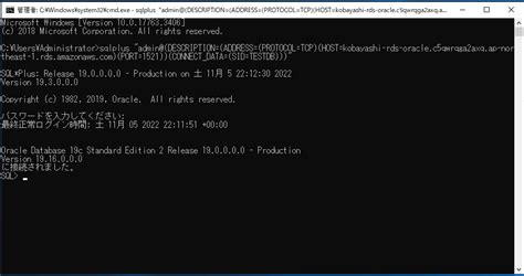 Windowsにoracle Database Client 19cインストールし、rds（oracle）に接続してみました。 協栄情報ブログ