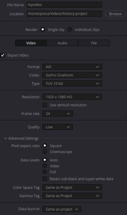 Davinci Resolve Exporting Short Video As 69gb Rdavinciresolve
