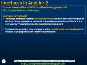 Sql Server Net And C Video Tutorial Interfaces In Angular