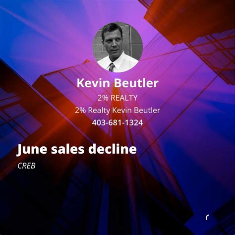 June Sales Decline Kevin Beutler