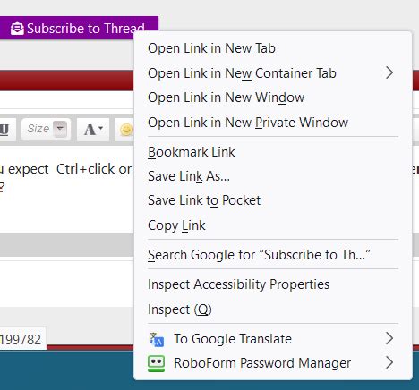 Browser Ctrl Click To Open Tab Not Working No Context Menu Either Windows 10 Forums