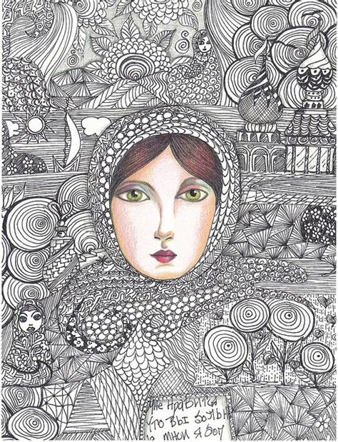 Images About Art Zentangle Person On Pinterest Drawings Zentangles And Zen