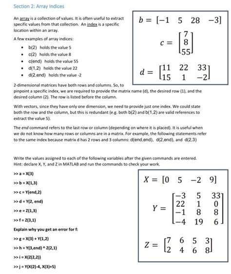 Solved An Array Is A Collection Of Values It Is Often