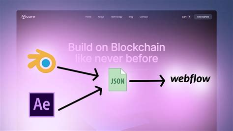 Json Exporting In After Effects And Blender Webflow Scroll Animation