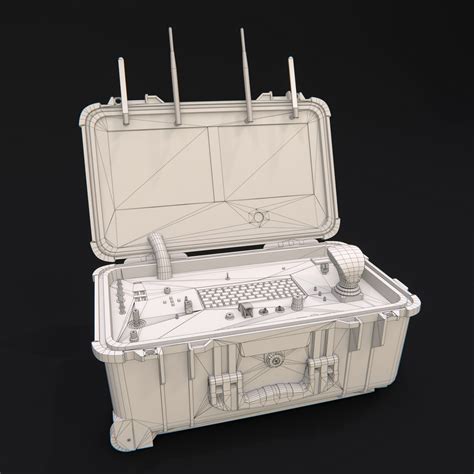uav 지상 제어 스테이션 데저트 로터 3d 모델 turbosquid 2084553