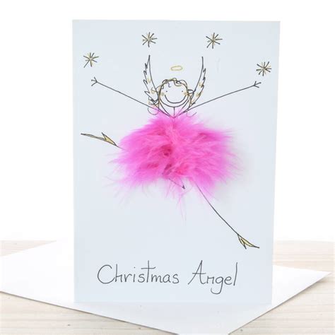 Handmade Personalised Christmas Angel Card By All Things Brighton