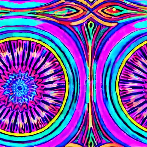 Uv Light Reactive Psychedelic Pattern · Creative Fabrica