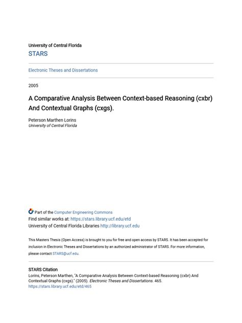 A Comparative Analysis Between Context Based Reasoning Cxbr And Pdf Knowledge Class