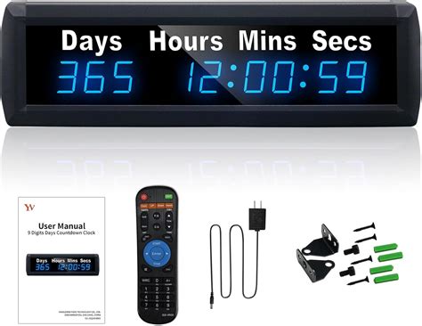 Yz Digital 999 Days Countdown Timer Count Up Count Down Clock With Remote 12 24