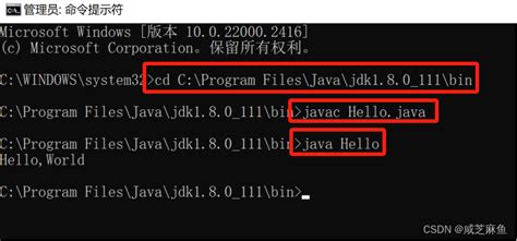 设置完java环境变量后，测试指令是否能正常运行jdk安装并配置变量后用记事本编写程序后怎么检测 Csdn博客