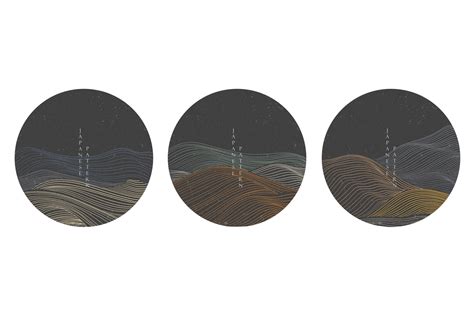 Japanese Background With Line Wave Pattern Vector Abstract Art Template With Geometric Pattern