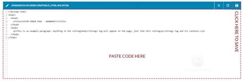How To Set Up Custom Error Pages In Directadmin Knownhost