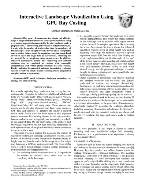 pdf interactive landscape visualization using gpu ray casting