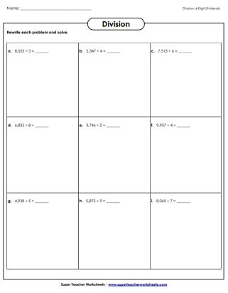 4 Digit By 2 Digit Long Division With Remainders And Steps Shown Worksheets Library