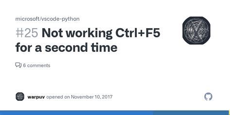 Not Working Ctrlf5 For A Second Time · Issue 25 · Microsoftvscode