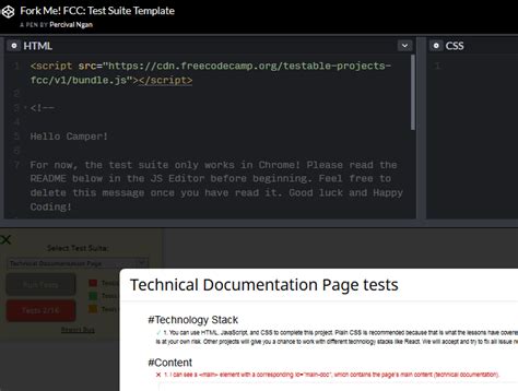 Wrong Checking Script For The Technical Documentation Project The Freecodecamp Forum