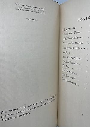 The Naked Truth And Eleven Other Stories First American Edition By