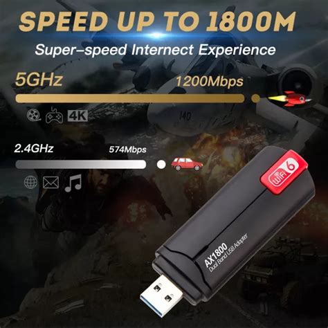Jual Extender Wifi 6 Dual Band Usb Dongle AX1800 Penguat Sinyal Wifi 5GHz Shopee Indonesia
