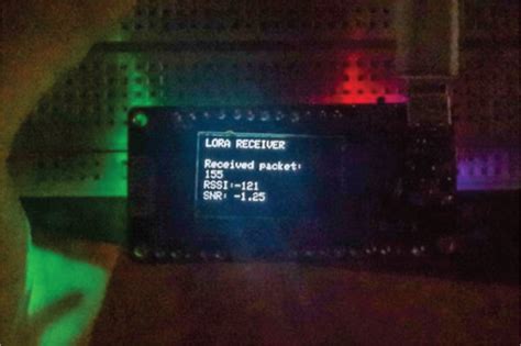 Lora Receiver Oled Displaying Rssi And Snr Values Download Scientific Diagram