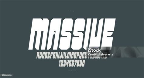 잔인한 기하학적 사각형과 로고 및 엠블럼을 위한 대담하고 강력한 벡터 기하학적 글꼴 포스터용 디스플레이 서체 현대적인 스타일의 무겁고 두꺼운 글자 알파벳 이탤릭체 버전