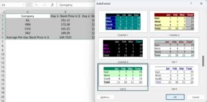 Auto Format In Excel Examples How To Unhide And Use