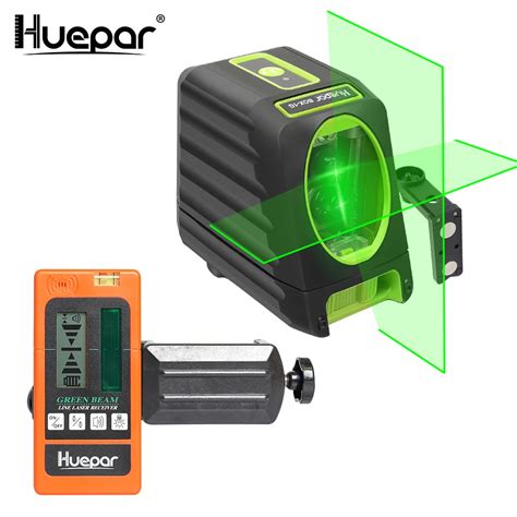 Huepar Self Leveling Vertical And Horizontal Lasers Green Beam Cross Line Laser Level 150 Degree