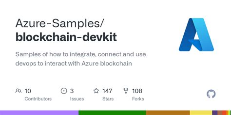 GitHub Azure Samples Blockchain Devkit Samples Of How To Integrate Connect And Use Devops To