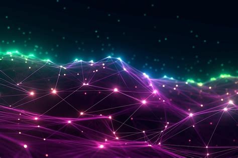 Plexus Background Premium Ai Generated Image