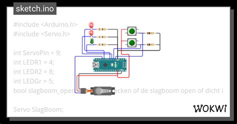 Slagboom Wokwi ESP32 STM32 Arduino Simulator