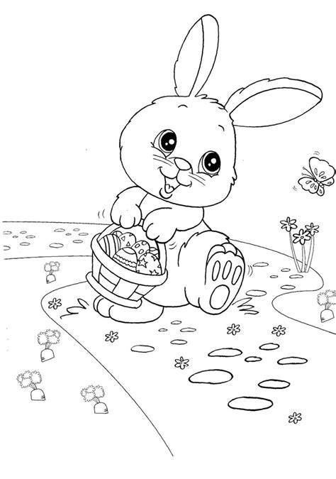 귀여운 토끼 색칠공부 네이버 블로그