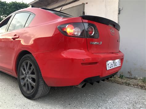 Диффузор на задний бампер — Mazda 3 (1G) BK, 1,6 л, 2008 года ...