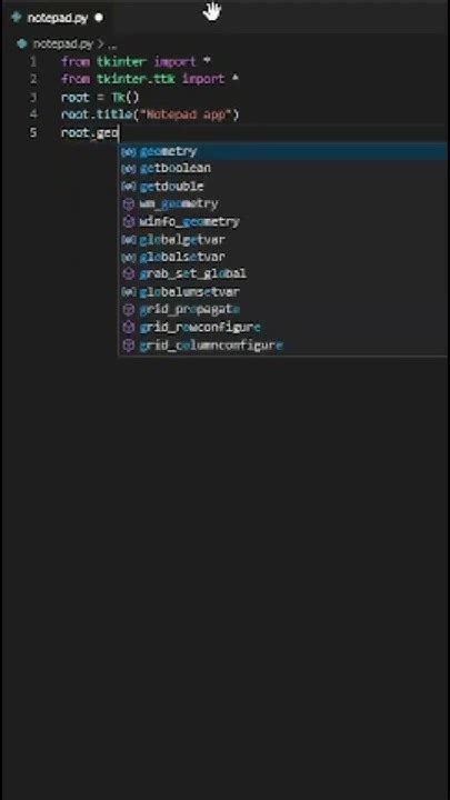 how to code a notepad app in only 30 seconds shorts python pythontutorial youtube