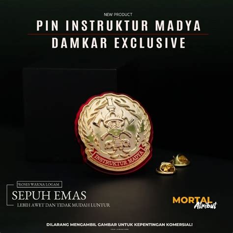 Jual Pin Instruktur Madya Pemadam Damkar Pin Instruktur Muda Pemadam Shopee Indonesia