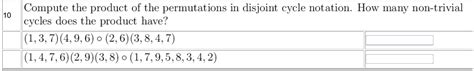 Solved Compute The Product Of The Permutations In Disjoint
